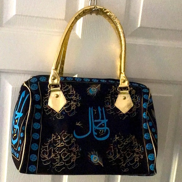 Vintage | Bags | Arabic Calligraphy Handbag | Poshmark